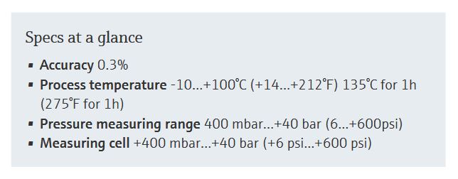مشخصات و خرید ترانسمیتر فشار اندرس هاوزر Cerabar PMP23